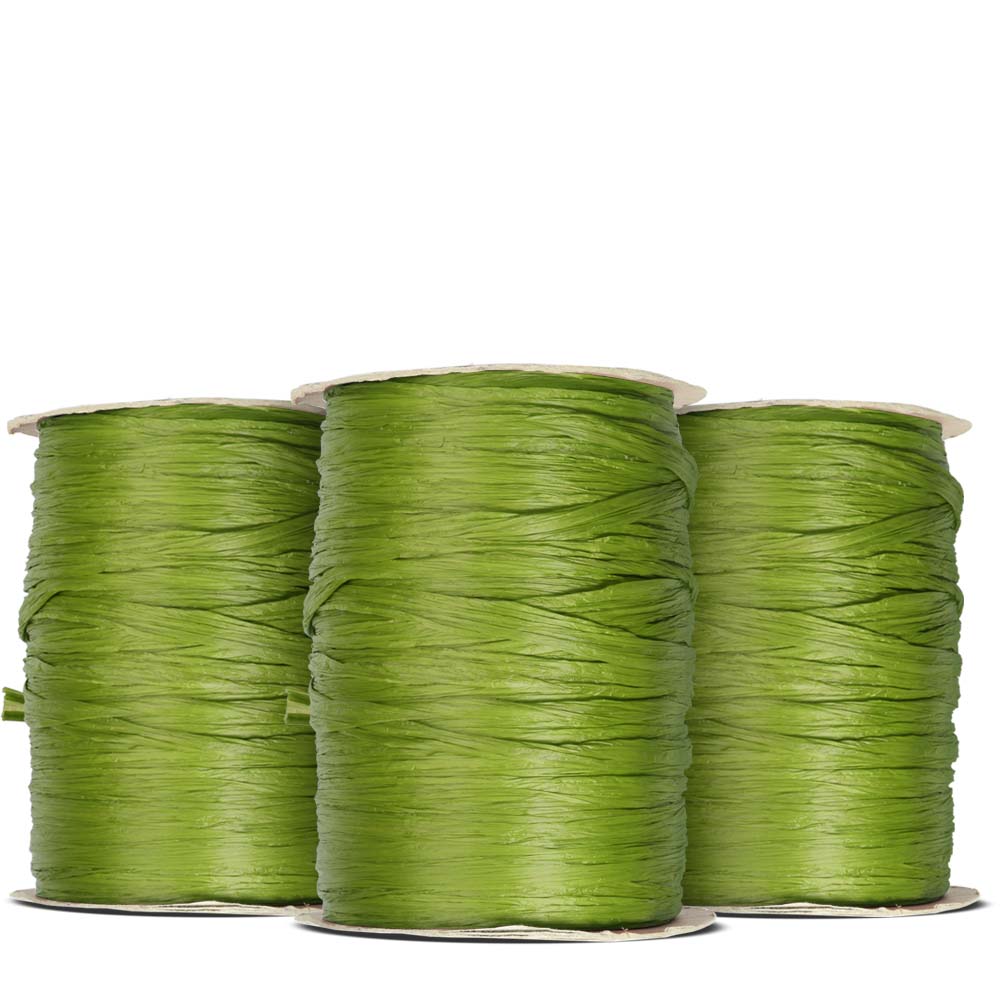 BABCOR Packaging: Celadon Matte Rayon Raffia - 100 Yards - Bundle of 3 ...