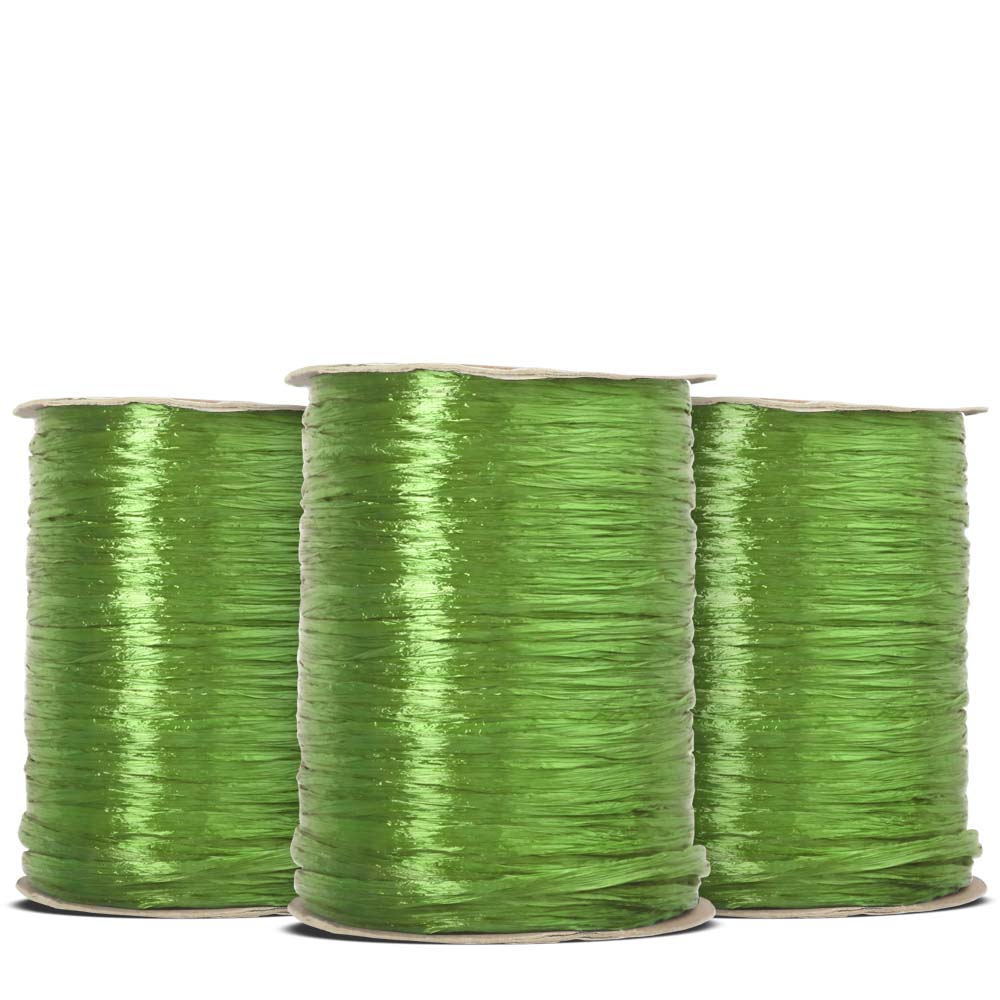 BABCOR Packaging: Celadon Pearlized Nylon Raffia - 100 Yards - Bundle ...