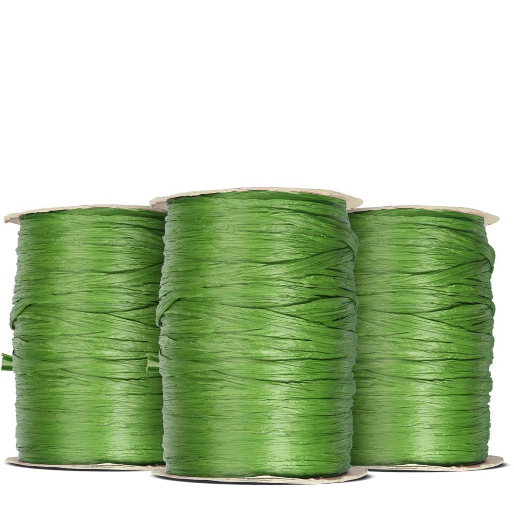 BABCOR Packaging: Apple Green Matte Rayon Raffia - 100 Yards - Bundle ...