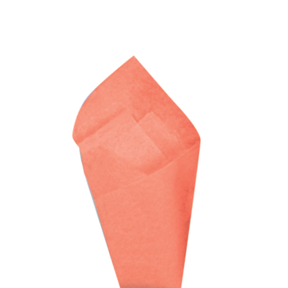 BABCOR Packaging: Coral Satinwrap Solid Tissue - 20 x 30 in.